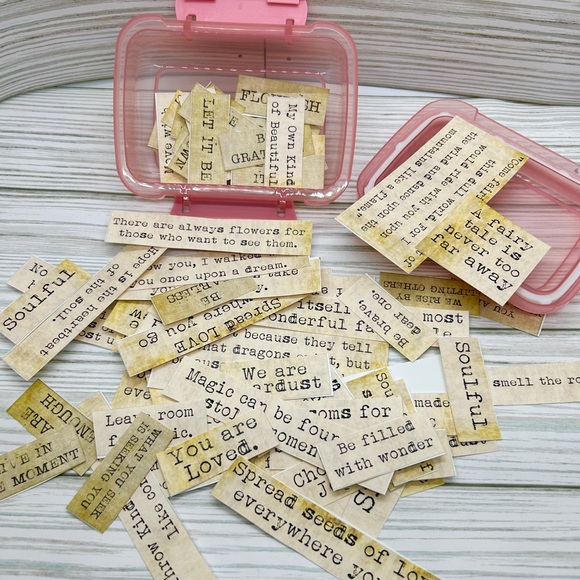 Handmade | Office | 0 Words And Sayings Junk Journal Ephemera Plus ...